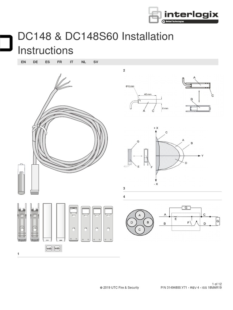 Installation Sheet DC148 | PDF | Voltage | Resistor