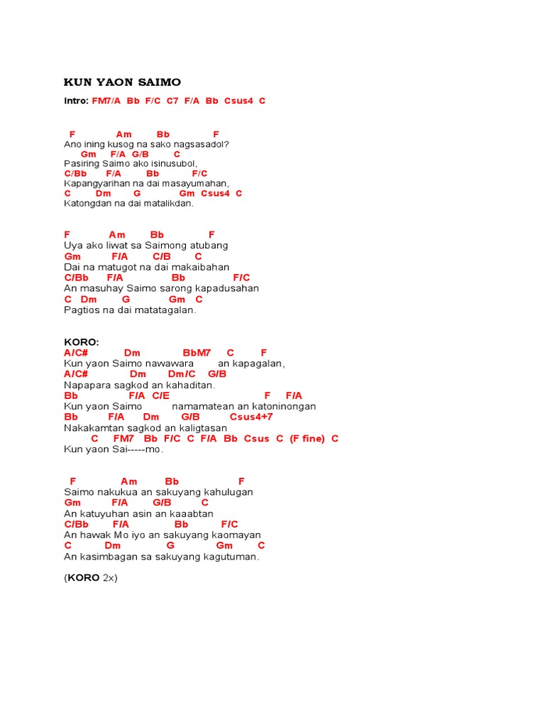 Kun Yaon Saimo | PDF