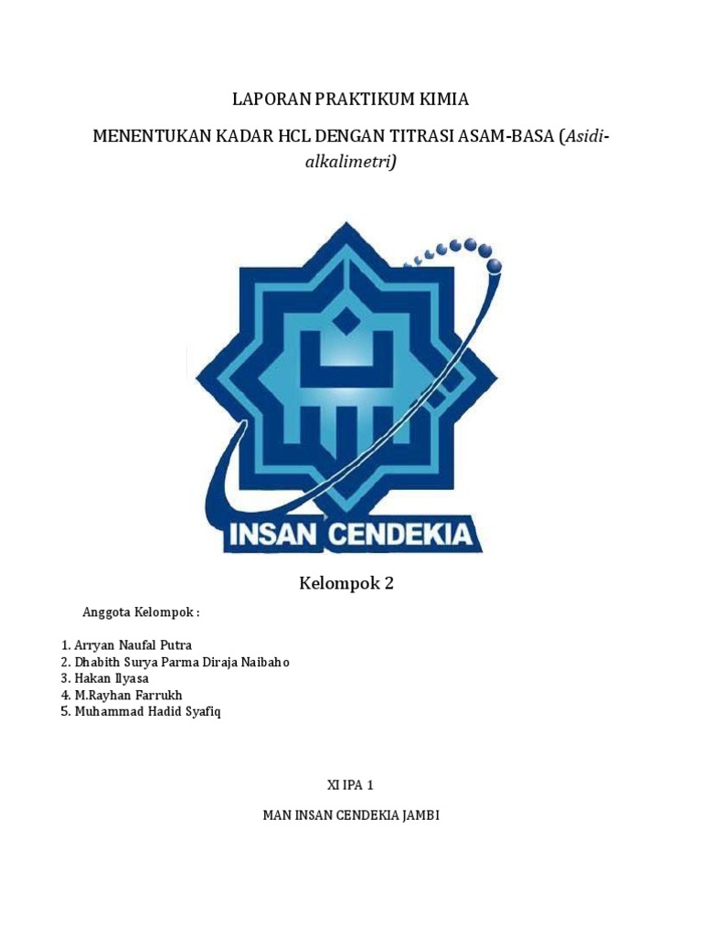 Asam Dan Basa Praktekum - Xi Ipa 1 | PDF