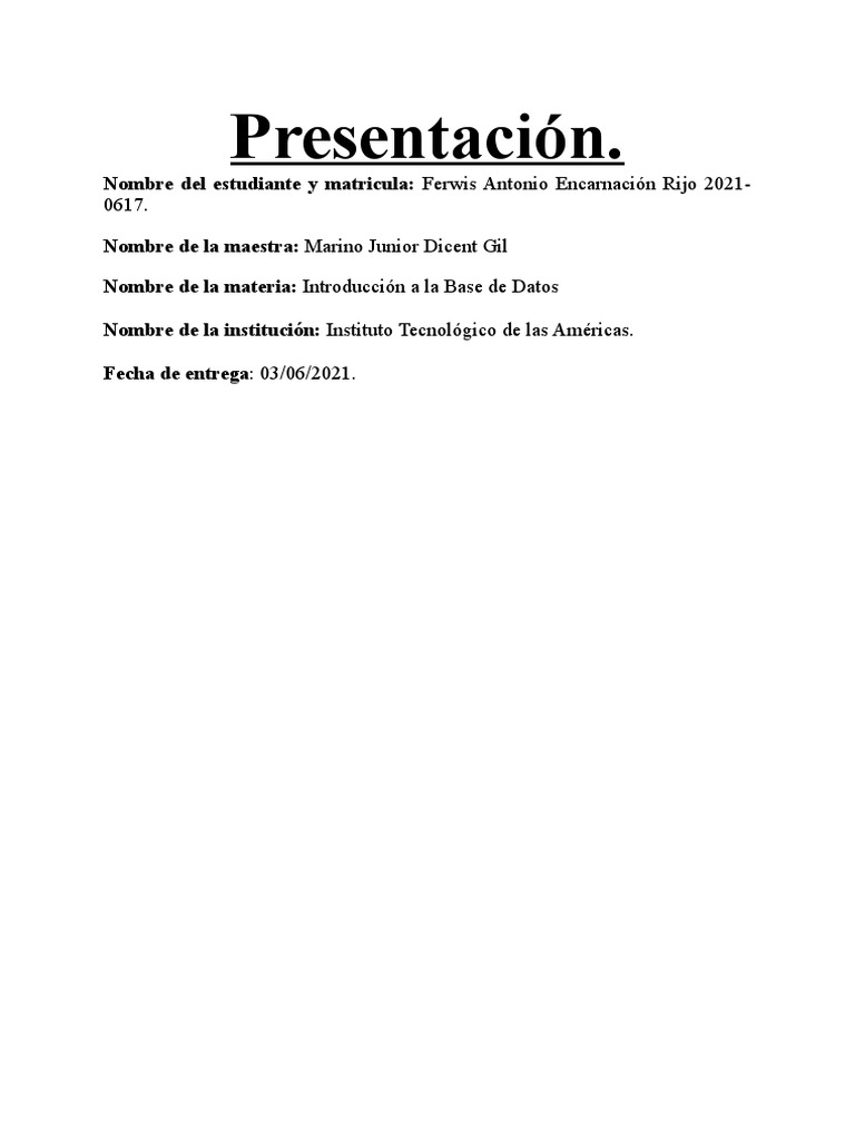 Practica #1 SQL Server | PDF