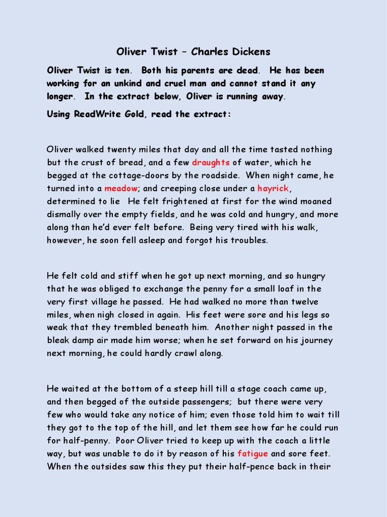 Oliver Twist | PDF