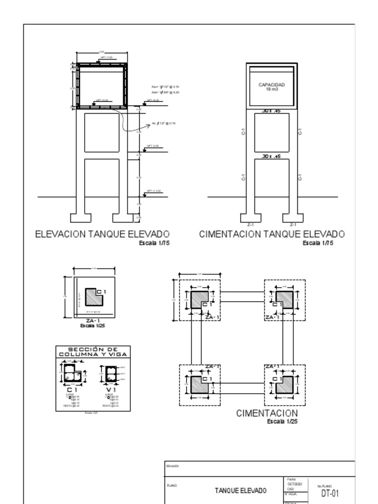 TANQUE ELEVADO-Model | PDF