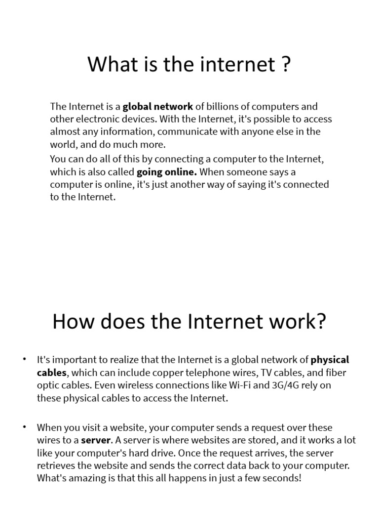 Understanding the Internet Basics | PDF | World Wide Web | Internet & Web