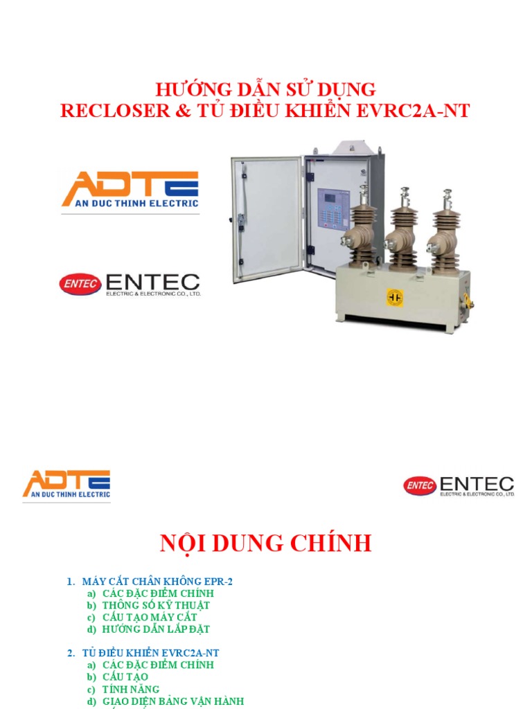Solid Recloser & EVRC2A-NT Control Relay | PDF
