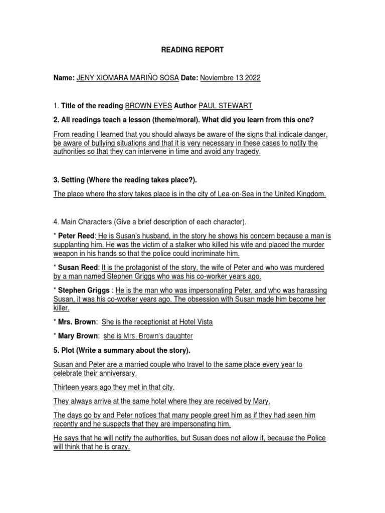 Reading Report | PDF