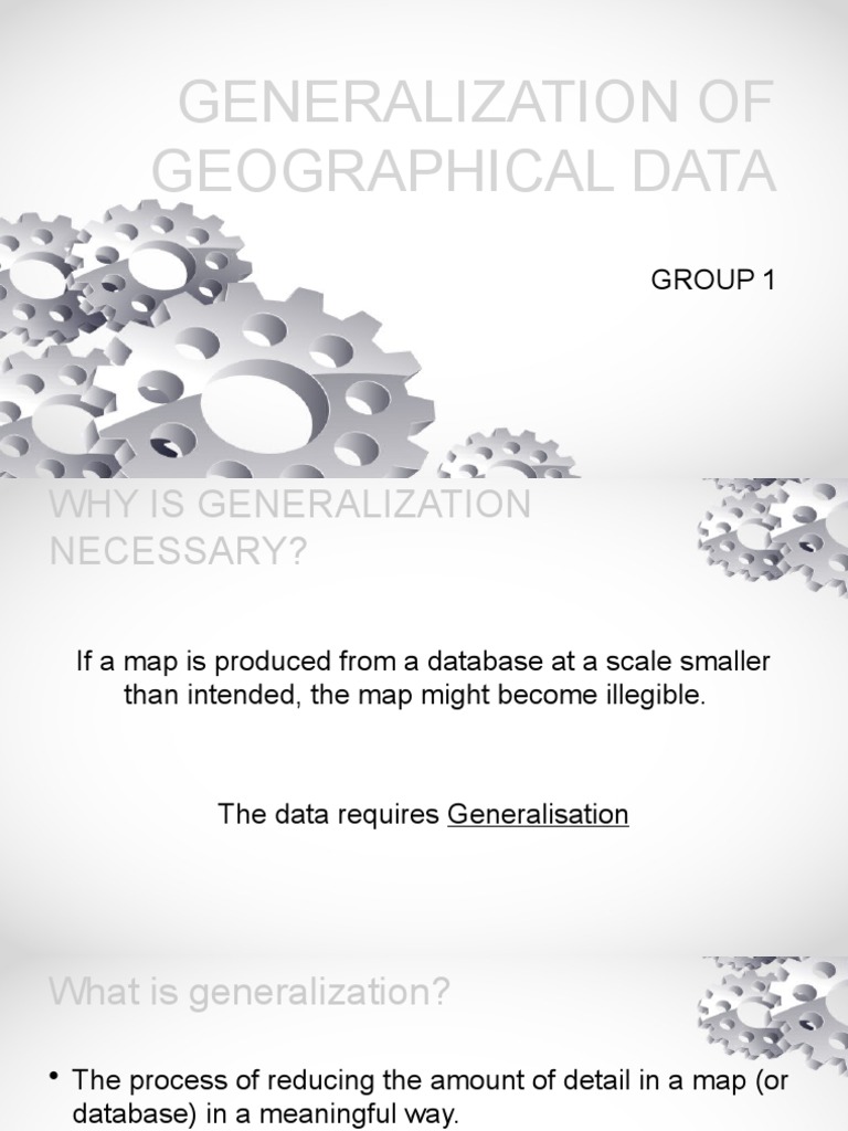Generalization of Geographical Data | PDF | Map | Science