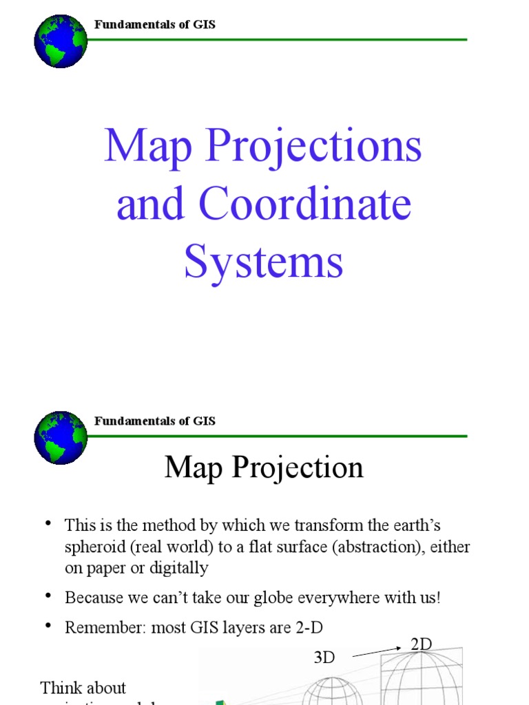 SPECS Map Projection and Coordinate Systems | PDF | Latitude | Navigation