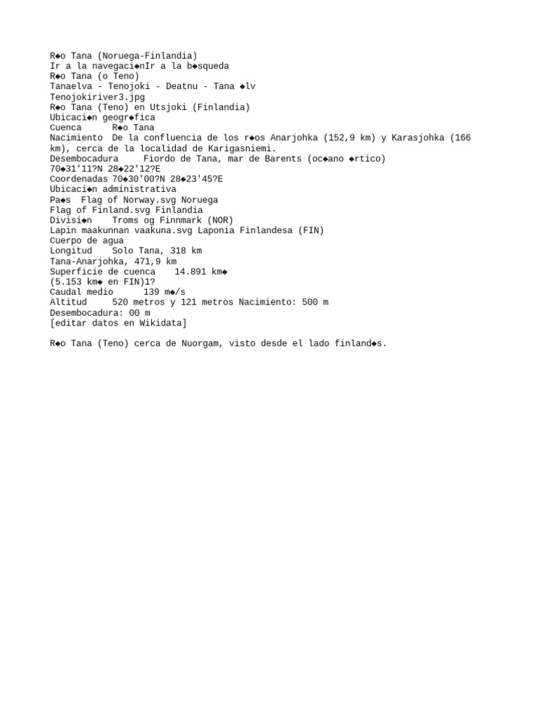 Río Tana: Frontera Noruega-Finlandia | PDF | Ciencias sociales | Viajes ...