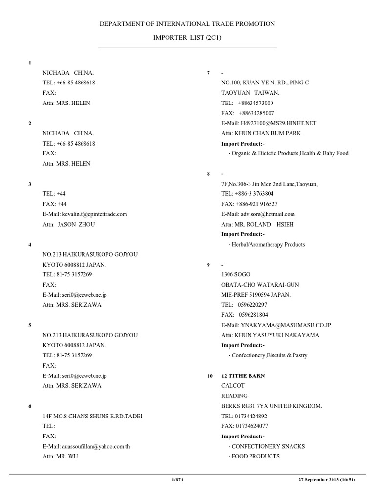 importer-list-of-food-in-jp-cn-tw-uk-de-it-pdf-food-and-drink-foods