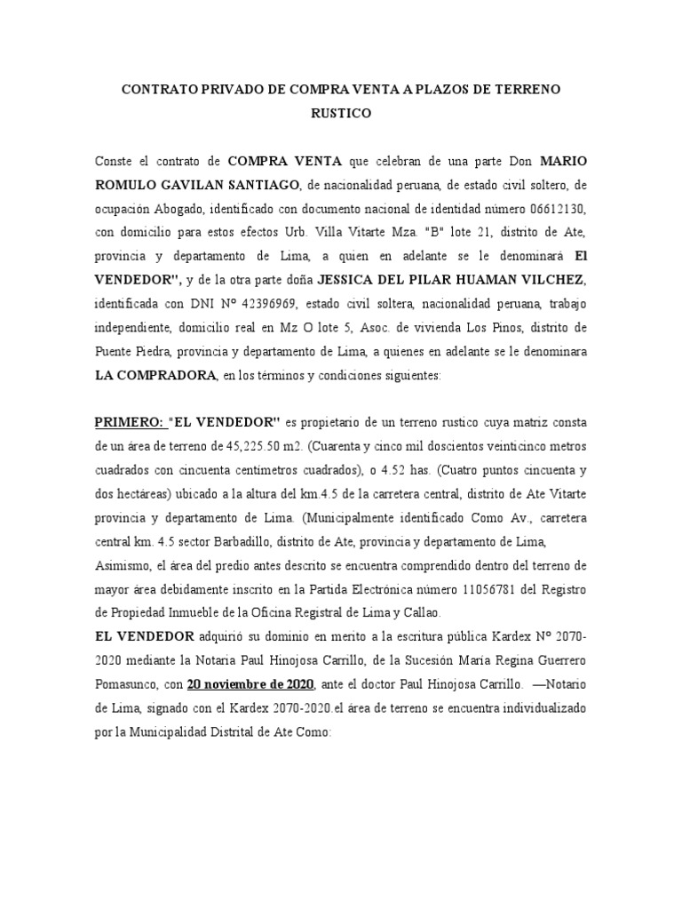 MINUTA Jessica Del Pilar Huaman | PDF MINUTA Jessica Del Pilar Huaman | PDF