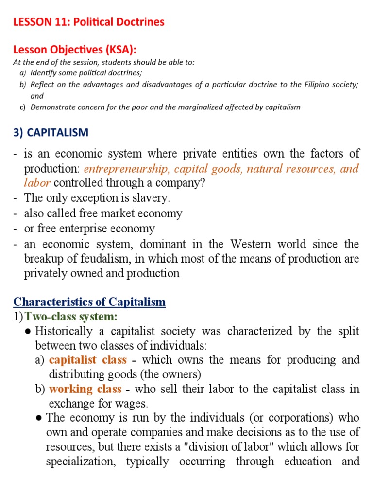 Lesson 12 Political Doctrines (Part 2) | PDF