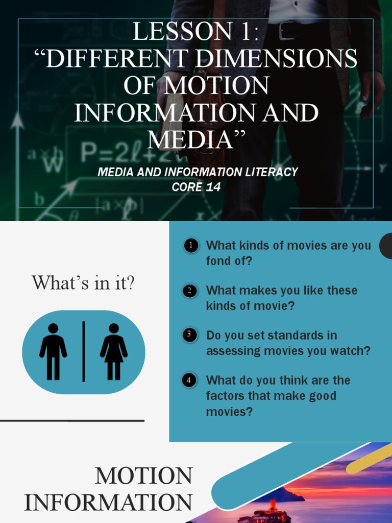Different Dimensions of Motion Information and Media | PDF