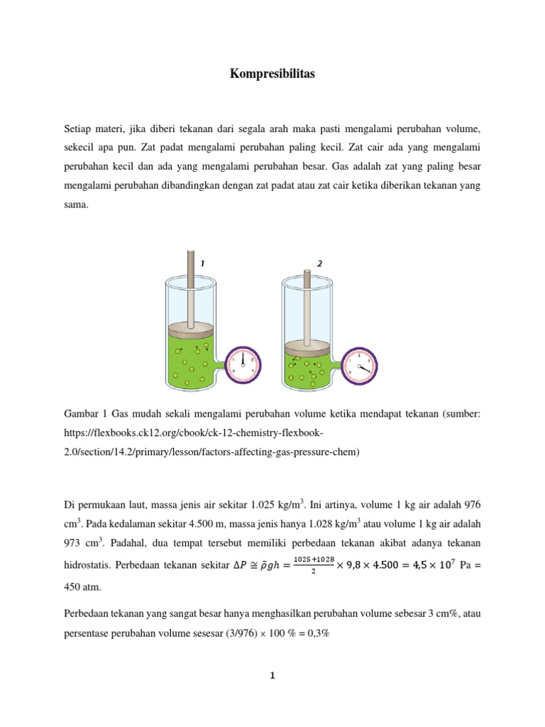 FLUIDA 02022021 - Kompresibilitas | PDF