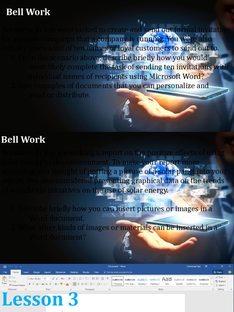 Advanced Word Processing Skills 20231 1 | PDF | Screenshot | Computer ...