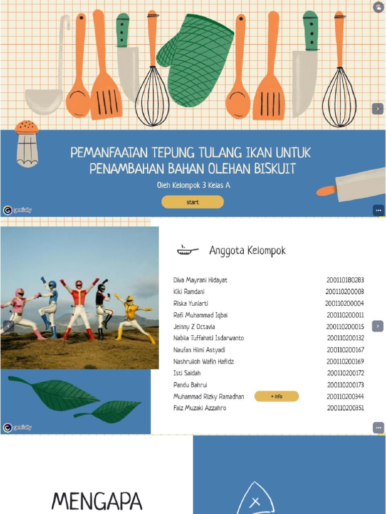 Kelompok 3 - Pemanfaatan Tepung Tulang Ikan Untuk Penambahan Bahan Olahan Biskuit | PDF