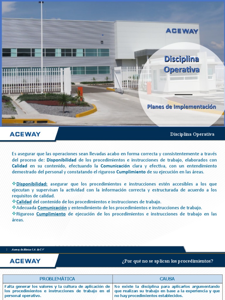 Disciplina Operativa en Aceway México | PDF | Planificación | México