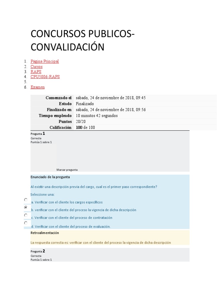 CONCURSOS PUBLICOS Convalidación | PDF | Presupuesto | Economias