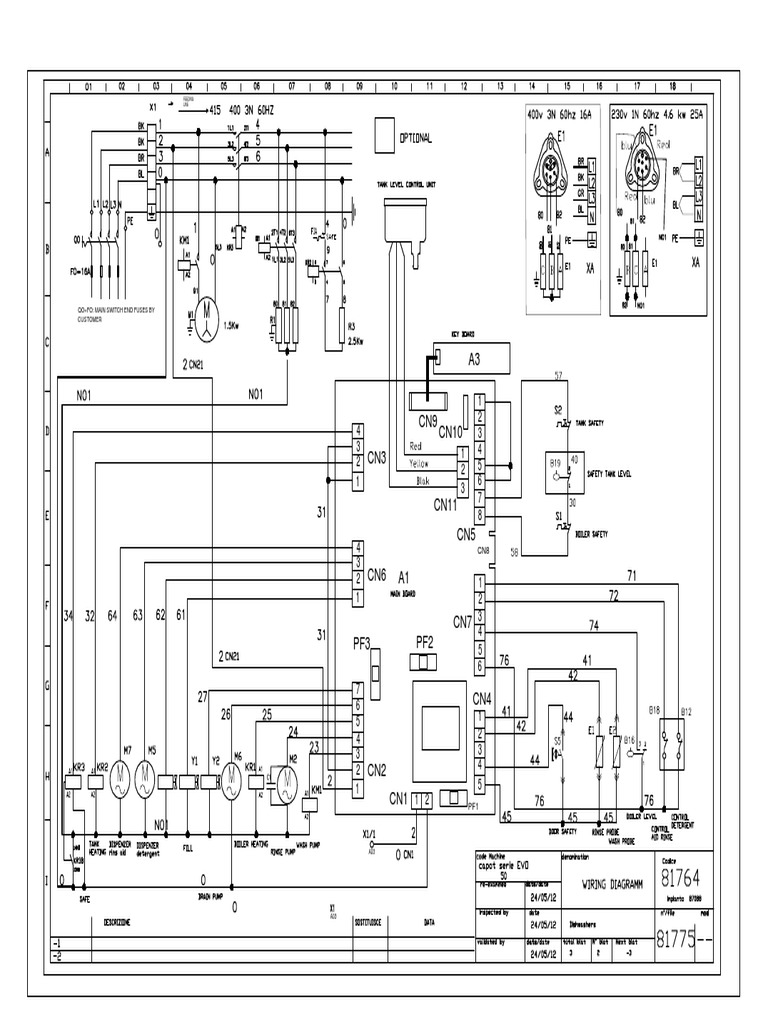 H66-1 Diagrama Eléctrico 220 1 Fases | PDF