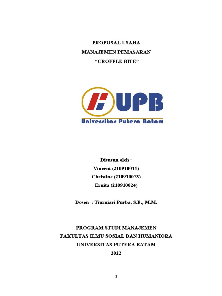 Proposal M. Pemasaran | PDF