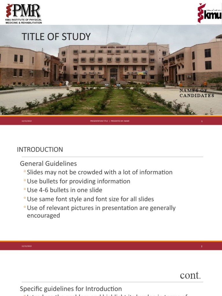 IPMR Template For Proposal Defence | PDF