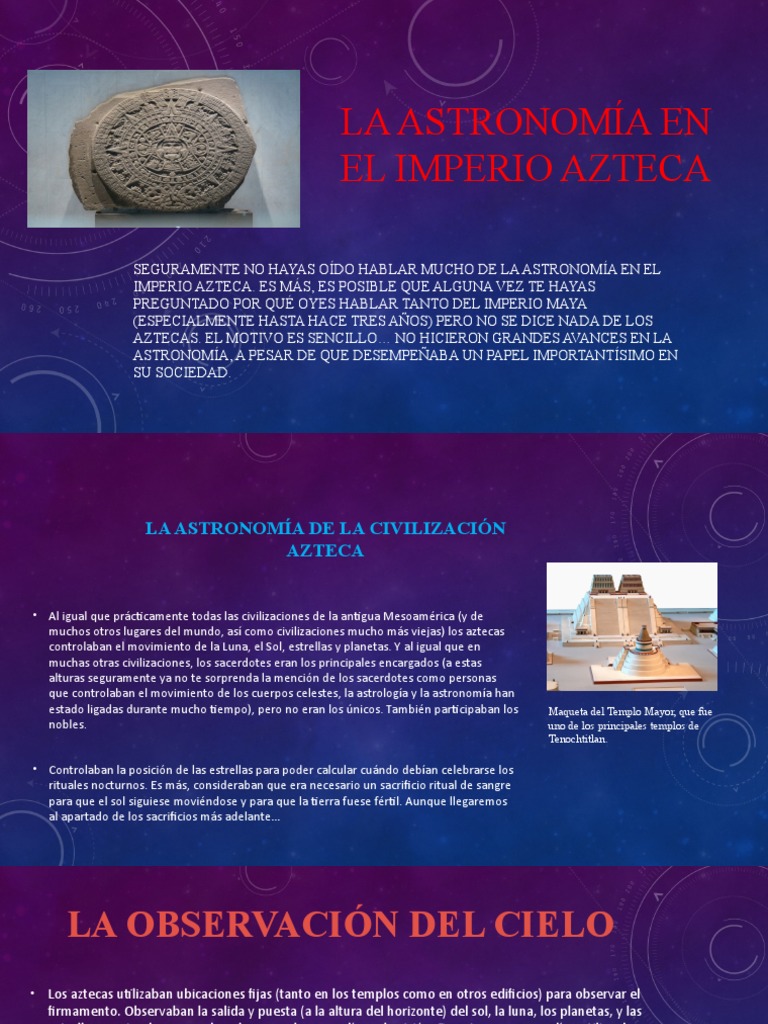Astronomia Cultura Azteca | PDF | Calendario | Año