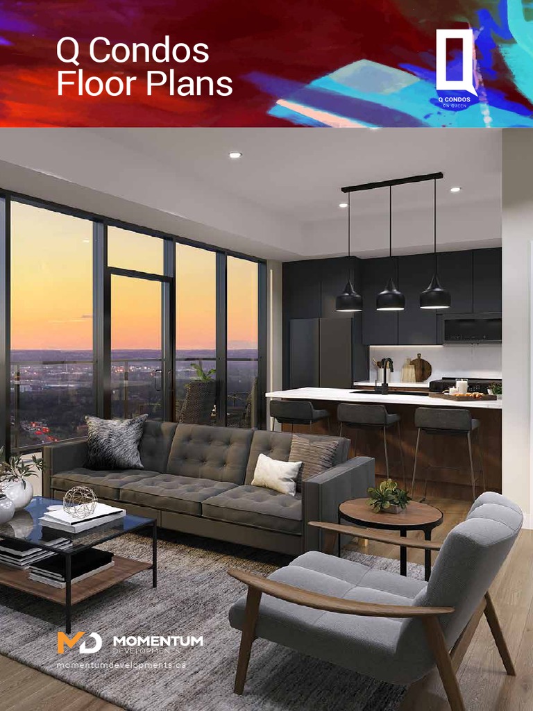 Q Condos One-Bedroom Floor Plans | PDF | Buildings And Structures | Home