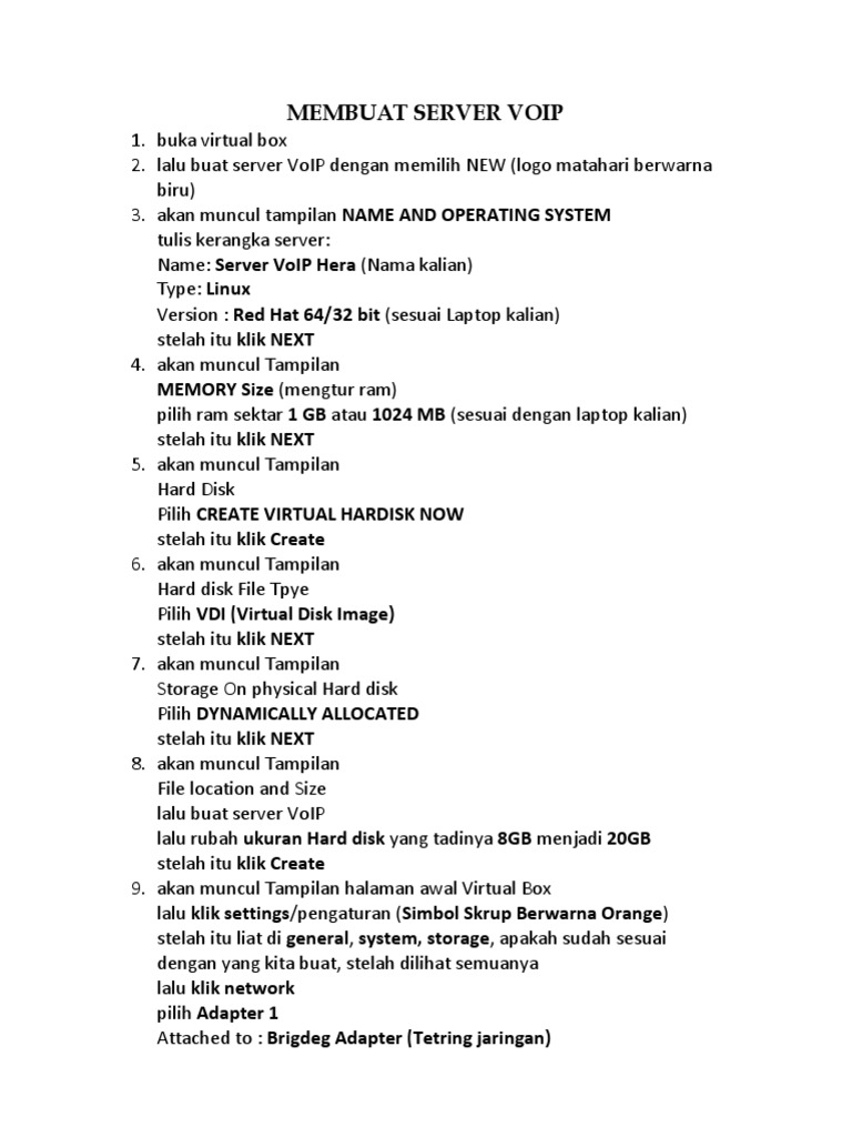Panduan Lengkap Membuat Server VoIP | PDF