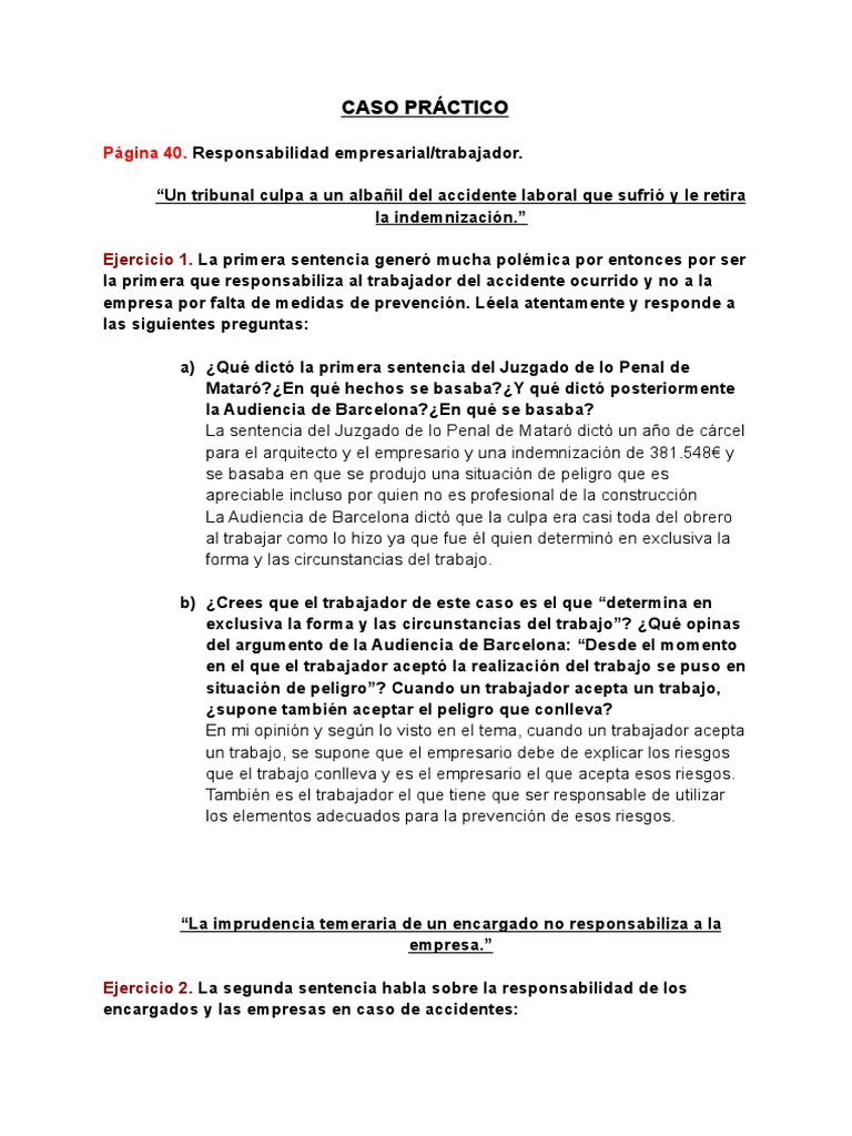 Caso Práctico Ut2 Pag40 | PDF | Sentencia (ley) | Business