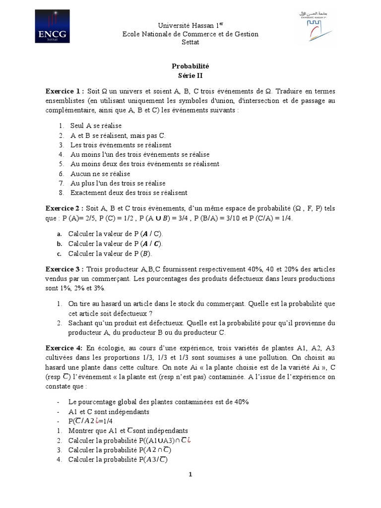 td2 Proba | PDF | Méthodes et références pédagogiques