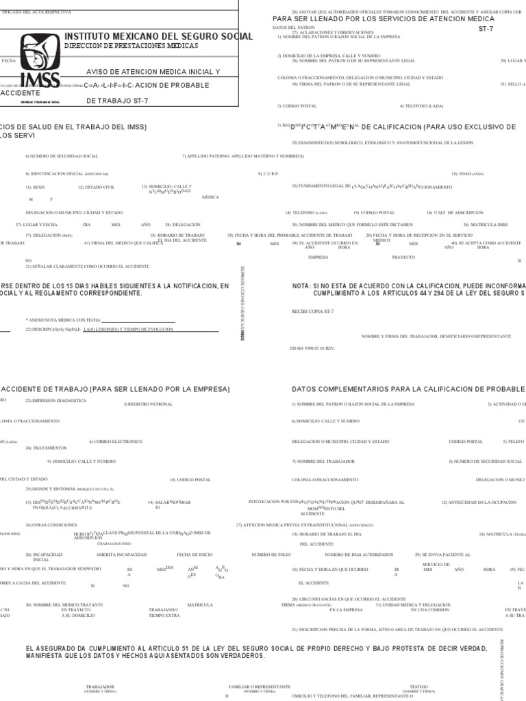 Aviso de Atencin Mdica Inicial y Calificacin de Probable Riesgo de ...