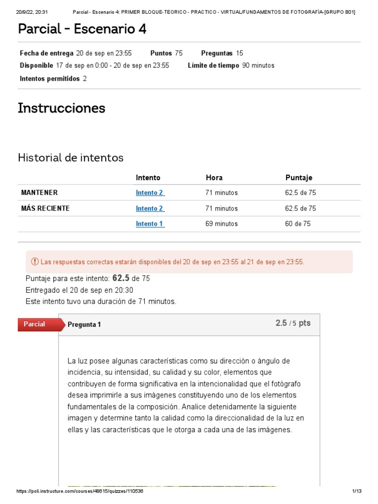 Parcial - Escenario 4 - Primer Bloque-Teorico - Practico - Virtual - Fundamentos de Fotografía ...