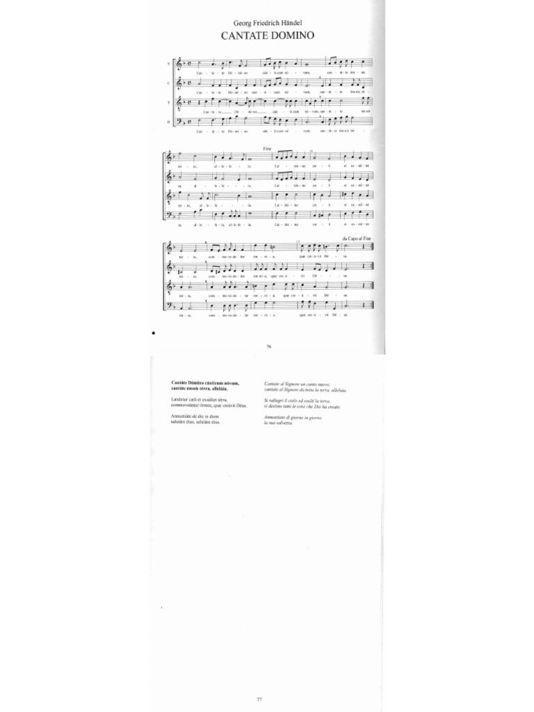 Cantate Domino-Spartito | PDF