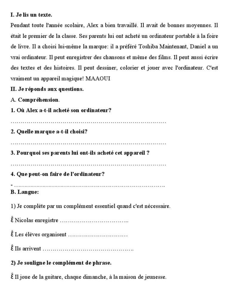 Texxte Fin Dannée | PDF | Conjugaison | Linguistique