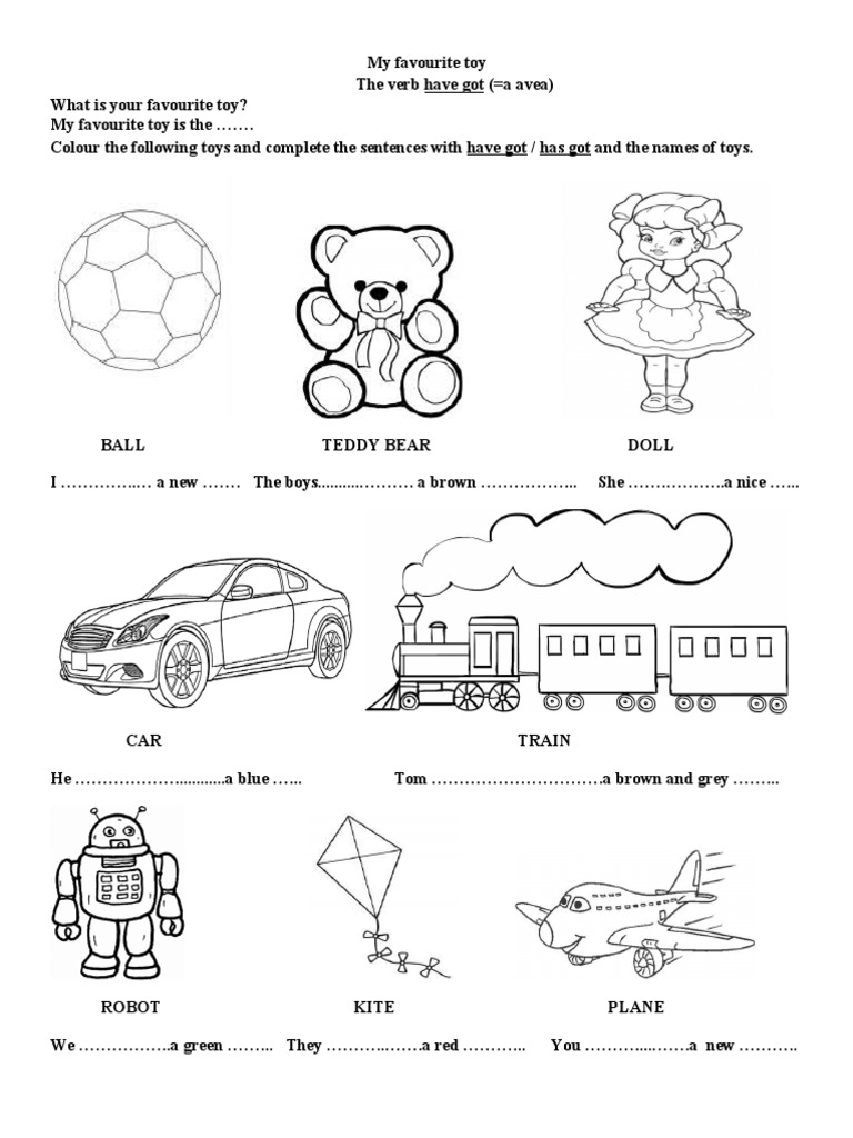 Kids' English Toy Activity | PDF | Language Arts & Discipline