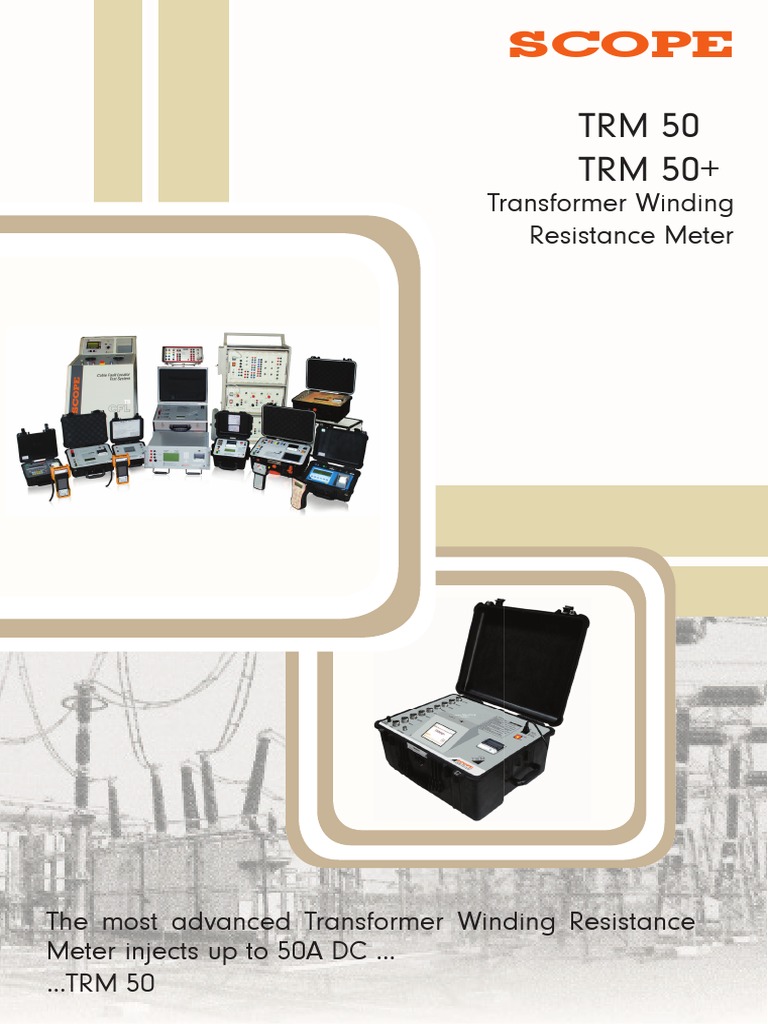 TRM 50 TRM 50 | PDF | Transformer | Equipment