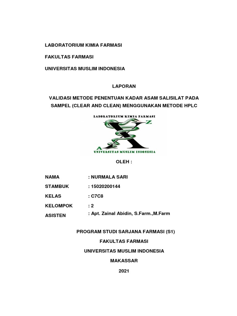 Validasi HPLC Asam Salisilat Farmasi | PDF