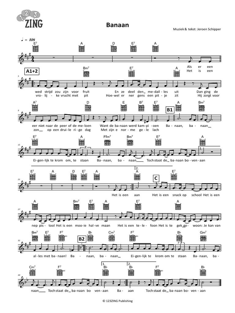 Banaan Partituur | PDF