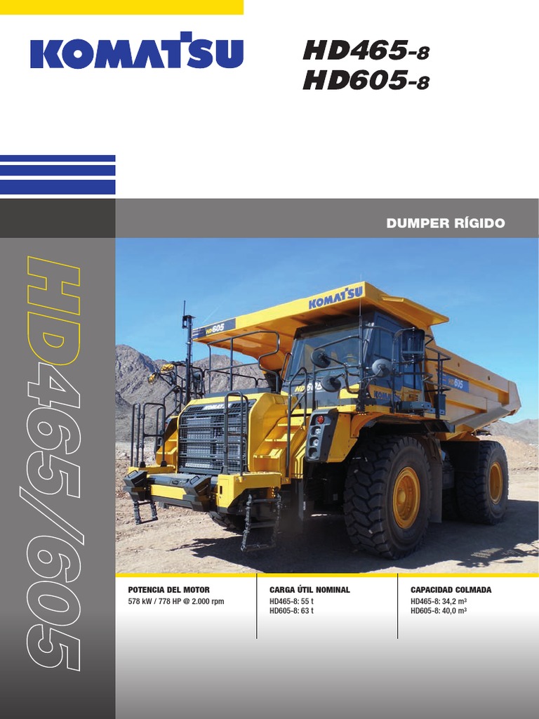Komatsu Hd465 8 | PDF | Transmisión automática | Uso eficiente de energía