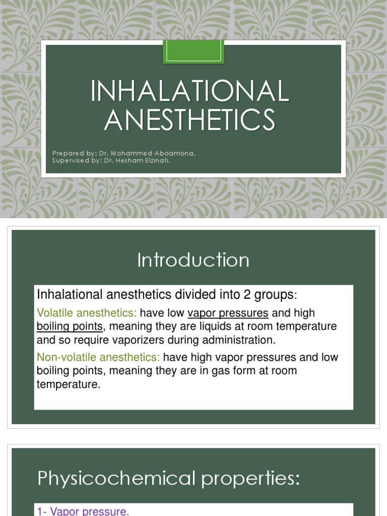Inhalation | PDF | Vapor | Pressure
