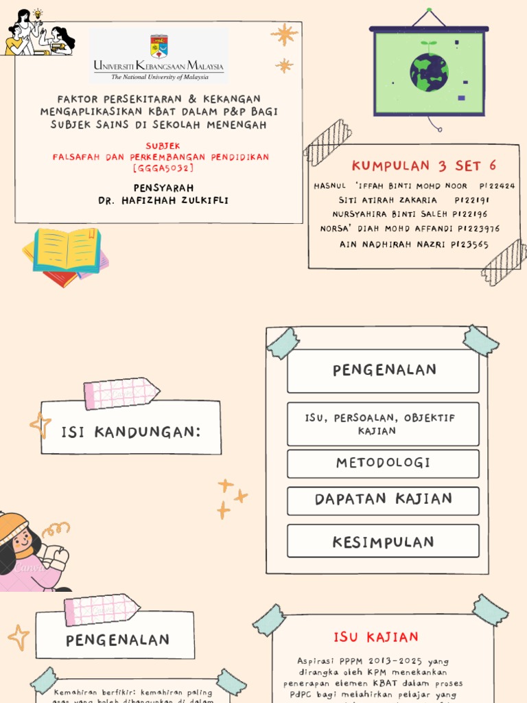 Faktor Persekitaran Dan Kekangan Mengaplikasikan Kemahiran Berfikir ...