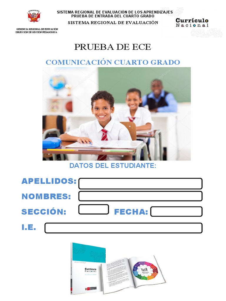 Com - Prueba Ece de Cuarto Grado | PDF