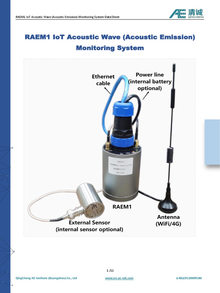 RAEM1 IoT Acoustic Emission System | PDF | Internet Of Things | Cloud ...