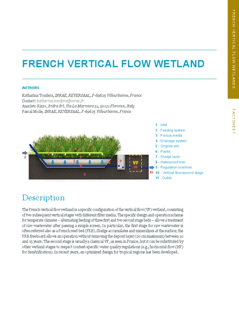 French Vertical Flow Wetlands Overview | PDF | Sewage Treatment | Wetland