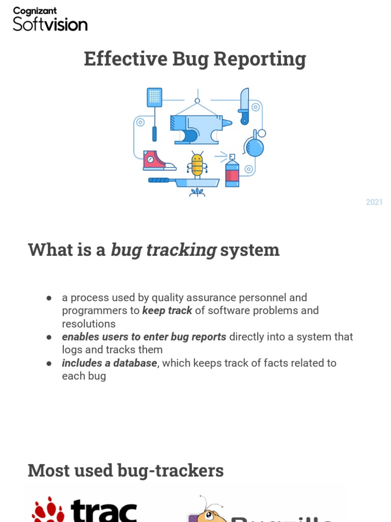 4 0 Effective Bug Reporting Pdf Software Bug Operating System