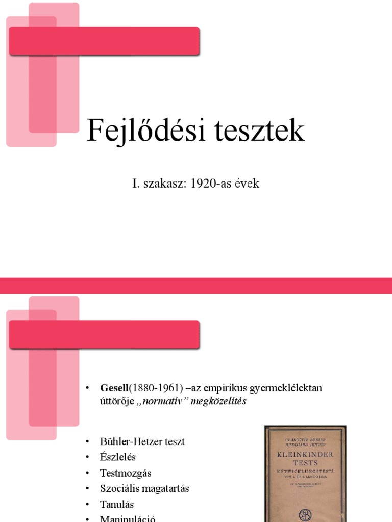 Fejlődési Tesztek | PDF