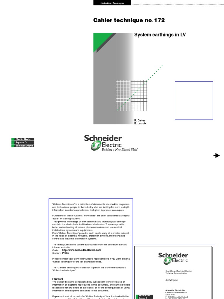Cahier Technique No 172 System Earthings | PDF | Insulator (Electricity ...