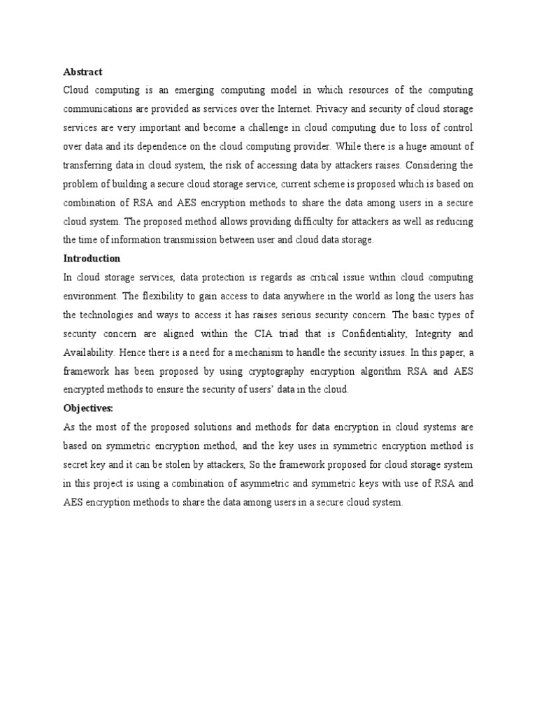 Secure File Sharing Using Rsa And Aes Pdf Encryption Public Key Cryptography 