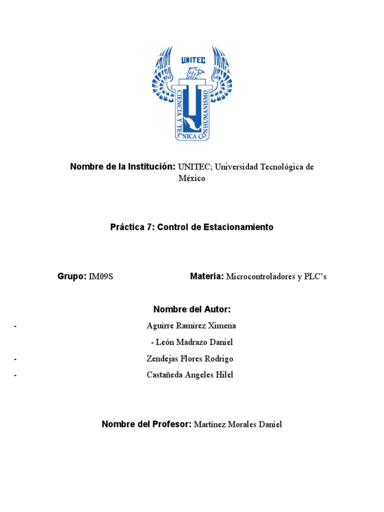 Práctica 7 Micro & PLC | PDF