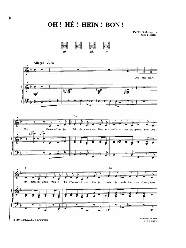 Oh! Hé! Hein! Bon! - Nino Ferrer | PDF