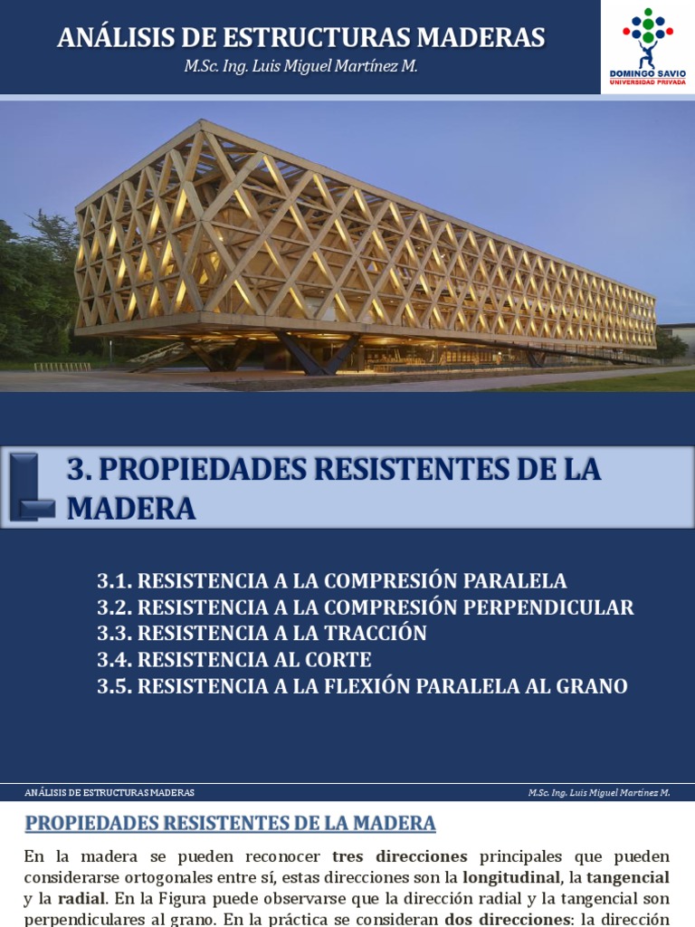 Propiedades Resistentes de la Madera | PDF | Resistencia a la tracción ...